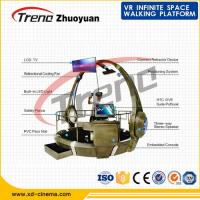 China Amusement Park 9D Virtual Reality Simulator With Hyper fine Virtual Walking Platform for sale
