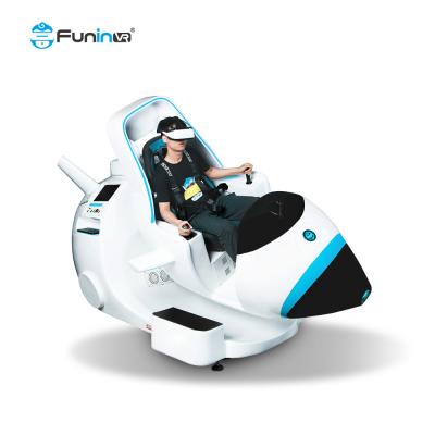 China Flying Game Machine 9D VR Flight Simulator Cockpit 180° Rotation 1 Player for sale