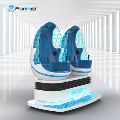 China Commercial 9D Virtual Reality Simulator Cinema 2 Egg Seats 360 Degree for sale