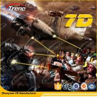 China 7 PCS 7D Shooting Games 6 DOF Snow Virtual Reality 5D Cinema Equipment  With Hydraulic / Electric Platform for sale