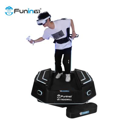 China Interactive Indoor 360 Degree 9D Vr Standing Platform Walker Treadmill Vr Walking for sale