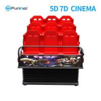 China Curved Screen 7D Movie Theater With Motion Seats 2/3/4/6/8/9/12/24 Chairs Regular Maintenance for sale