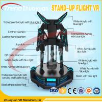 China Funny Stand Up Flight VR Simulator Black With LED Lights For Supermarket for sale