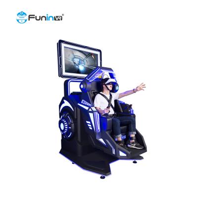 China Multiplayer 9D VR Simulator with Dynamic Extreme Theme 360 Degree Rotation Joystick Control for sale