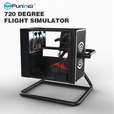 China Black / Yellow One Player Flight Simulator Virtual Reality With 50 Inch Screen for sale