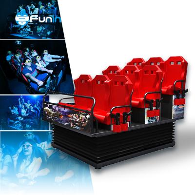 China Shopping Mall 5D Movie Theater Customized Square Design For 9-48 Seats 3 Monthly Updates 1 Movie for sale