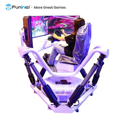 China Funin VR Indoor 9D VR Amusement Park F1 Racing Car Simulator Three Screen Racing Car Driving Arcade Games Racing Simulator for sale