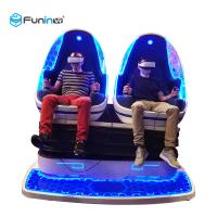 China Two Players Double Seats 9D Virtual Reality Simulator / VR Egg Cinema for sale