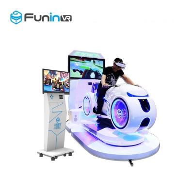 China 220V   white color multiplayer eye-catch appearance  Car Driving Vr Simulator Motorcycle Racing with deepon E3 for sale