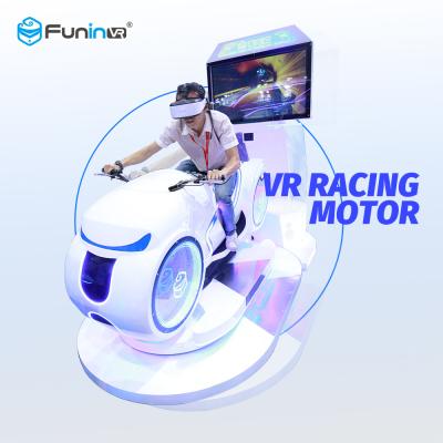 China Car Driving 9D Virtual Reality Simulator 700KW White Color Multiplayer For Game Zone for sale