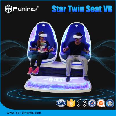 China 360 Degree Motion 9D Virtual Reality Simulator 220V Small Footprint Two Egg Seats for sale
