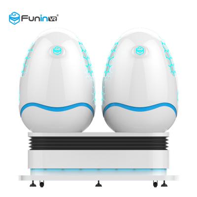 China Two Seats Amusement Park Simulator , Cinema Egg Machine Simulator Wireless Operation for sale
