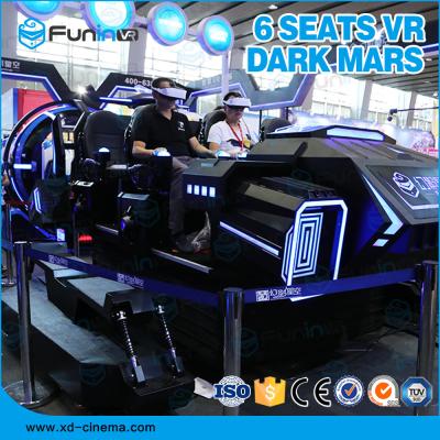 China Vr Games 6 Seats 9D Virtual Reality Simulator ISO9000 220V Multiplayer Black Appearance for sale