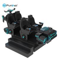China Blue / Black 9D Virtual Reality Simulator Cinema Motion Car Games For Kids In Supermarket for sale