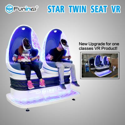 China 220V 3600 Degree Motion Small Footprint 9D VR Simulator Cinema Two Egg Seats for sale