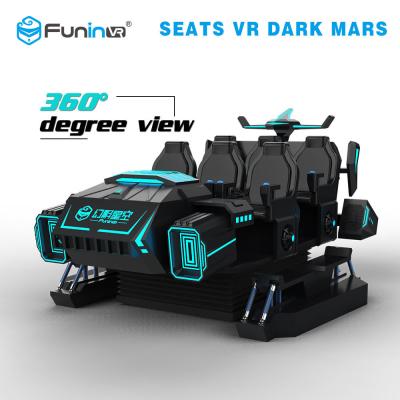 China 6 Seats VR Dark Mars 9D VR Simulator With Electric Platform 1 Year Warranty for sale