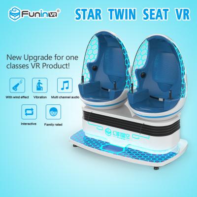 China Blue Light 3 Square Mertre 9D Cinema Egg / 360 Degree Virtual Reality Machine for sale