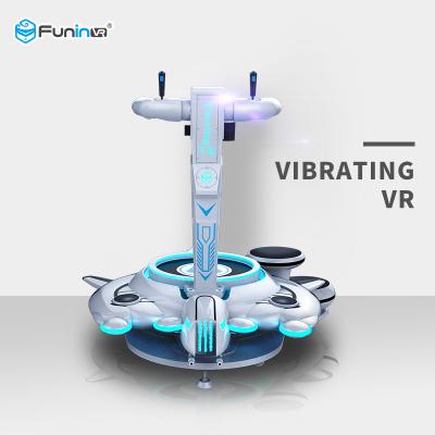 China 0.5KW Adult 9D Virtual Reality Simulator Game Machine Metal Material Black for sale
