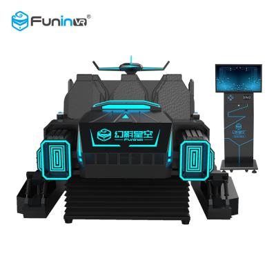 China 6 Seats 9D VR Tank Simulator Dark Mars For Amusement Equipment Black Color for sale