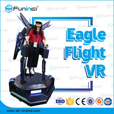 China Black Eagle Flight Simulator With Shooting Guns / 220V 360 Degree View Interactive 9D VR Cinema for sale