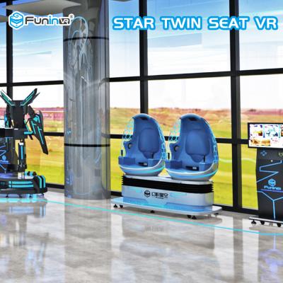 China 360 Degree 2 Seats 9D Virtual Reality Cinema With EGG Chair Leg Sweep Effect for sale