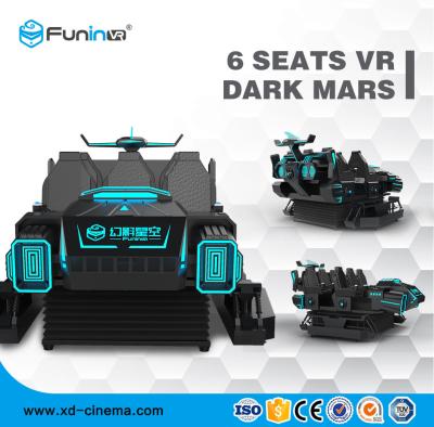 China 3.8KW 220V 9D VR Simulator Roller Coaster 6 Seats VR Dark Mars for sale