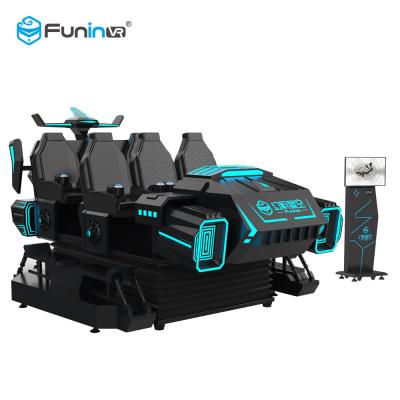 China Coin System 9D VR Simulator VR Theme Park Ride 6 Seat Back Vibration for sale