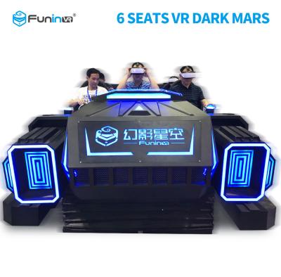 China 6 Seats 9D VR Cinema Simulator Virtual Reality Machine For Family 3.8KW for sale