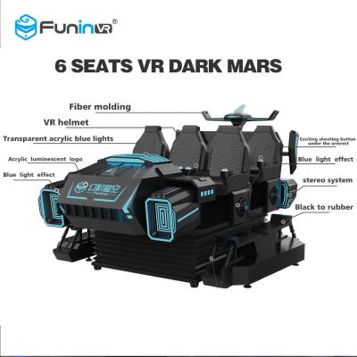 China Kids Park Family 6 Seats 9D VR Simulator With Electric Crank Platform for sale