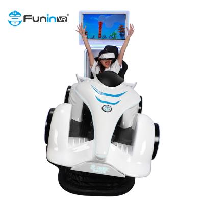 China Fiberglass 220V Racing 9D Virtual Reality Simulator 400kg Vr Arcade Machine for sale