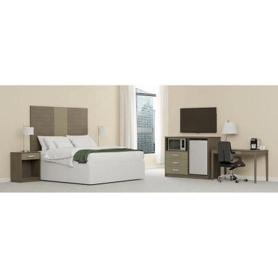China Customized Modern Hotel Room Furniture Sets 5 Star Wood Panel Bedroom Furniture for Apartment Durable and Stylish for sale