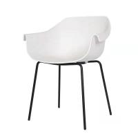 China Nordic Modern Simple Hotel Dining Chairs Steel Frame Hotel Room PP Chair for sale