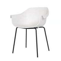 China Hot Selling New Design Modern Luxury Dining Room Furniture PP Ploy Shell Steel Frame Hotel Room Chair for sale
