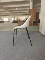 China Studio 6 White Chair Gemini Hotel Task Chair PP Material and Black Metal Legs Hotel Chairs for sale