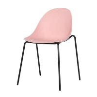 China Motel 6 Hotel Dining Chair Simple Style Hotel Breakfast Chair Steel Frame Hotel PP Chair for sale