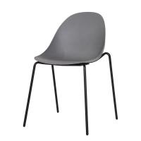 China Motel 6 Hotel Dining Chair Simple Style Hotel Breakfast Chair Steel Frame Hotel PP Chair for sale