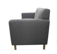 China Modern 2 Seater Fabric Sofa, Commercial Grade Hotel Lobby Sofa for Public Area, Hospitality Furniture for sale