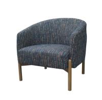 China Hampton Inn Approved Commercial Chair Modern Chair for Hotel Lobby Public Area Custom Fabric Hospitality Lounge Armchair for sale