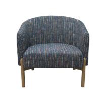 China Hampton Inn Approved Commercial Chair Modern Chair for Hotel Lobby Public Area Custom Fabric Hospitality Lounge Armchair for sale