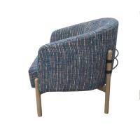 China Hampton Inn Approved Commercial Chair Modern Chair for Hotel Lobby Public Area Custom Fabric Hospitality Lounge Armchair for sale