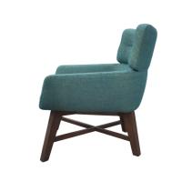 China Hampton Inn Approved PA106 Lounge Chair Kinetic Pattern Commercial Hotel Furniture for sale