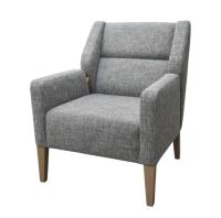 China Homewood Daybreak High Back Lounge Armchair COM/COL Customizable Fabric Hospitality Seating for Luxury Hotel Guestroom and Suite for sale