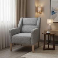 China Homewood Daybreak High Back Lounge Armchair COM/COL Customizable Fabric Hospitality Seating for Luxury Hotel Guestroom and Suite for sale