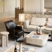 China Modern Luxury Villa Living Room Furniture Set Custom Design High-End Eco-Friendly Leather Sofa Coffee Table Residential Interior for sale