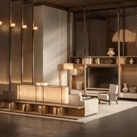 China Songdesign Luxury Modern Eco-Friendly Sofa Ottoman Console Table Set 5-Star Hotel High-Class Residential Home Furniture Living for sale
