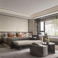 China Modern Luxury Villa Living Room Set Throne Chairs Headboard Sofa Eco-Friendly Leather Customizable Color Size for Elegant Home for sale