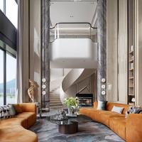 China Luxury Modern Living Room Furniture Set Songdesign Eco-Friendly High-End Home Decoration Custom Adjustable Sofa Coffee Table for sale