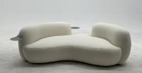 China American Luxury Villa Living Room Furniture Set Modern Design Wood Headboard Sofa Throne Chairs for High End Home Decoration for sale
