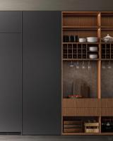 China Luxury Modern Kitchen Cabinet Set with Melamine Board for 5 Star Hotel Resort Villa Premium Hardware & Ultimate Guest Experience for sale