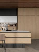 China Modern Waterproof Wooden Island Kitchen Cabinet with Glass for Bathroom Laundry Room Apartment Home Use for sale